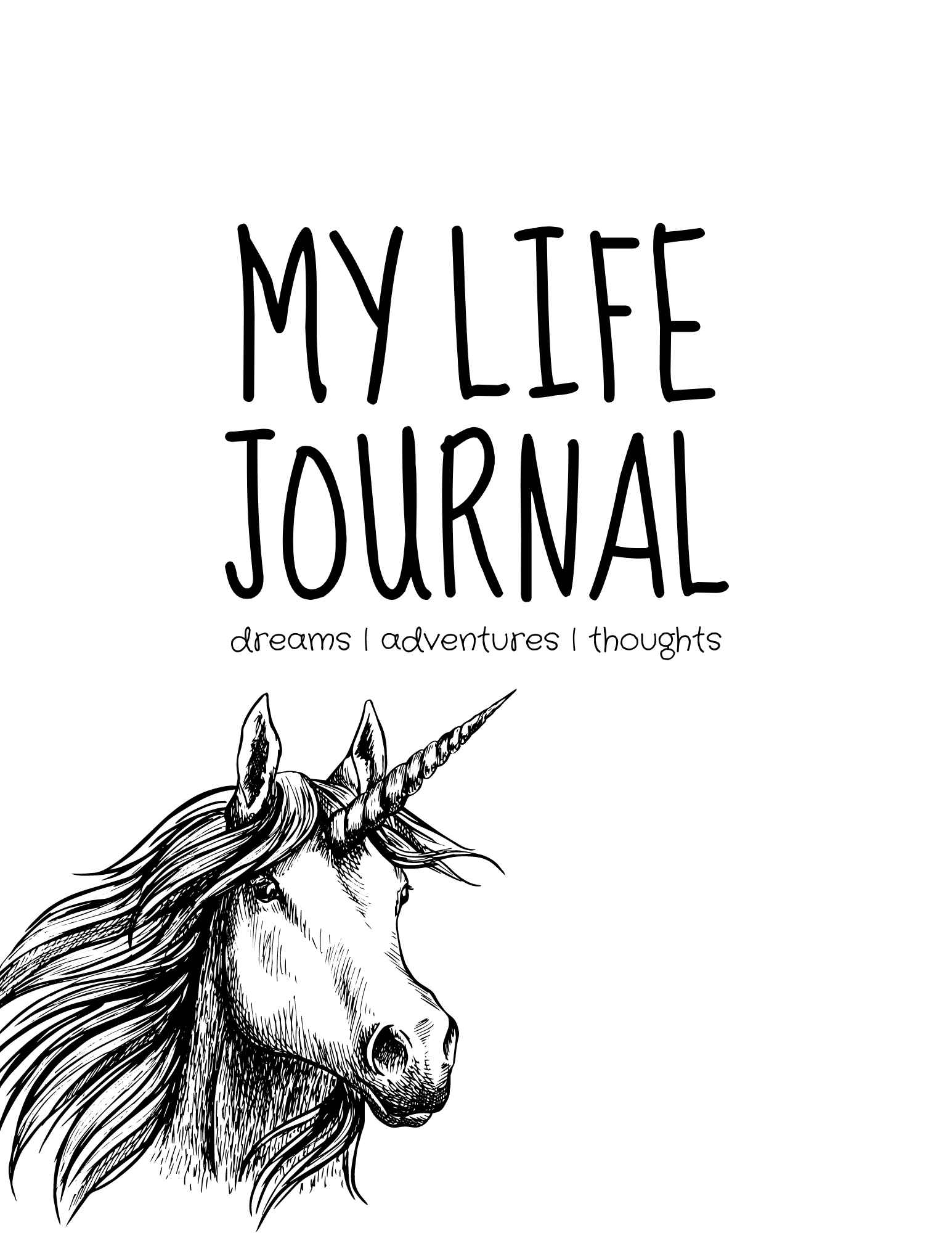 MY LIFE Kids Printable Journals Example - Word From The Bird